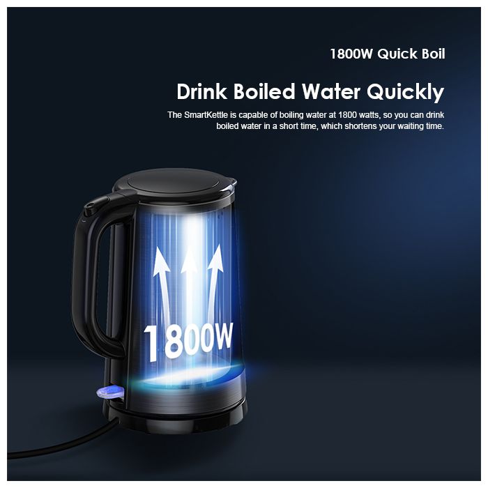 Oraimo Double-wall Design Big Capacity Stainless Steel SmartKettle